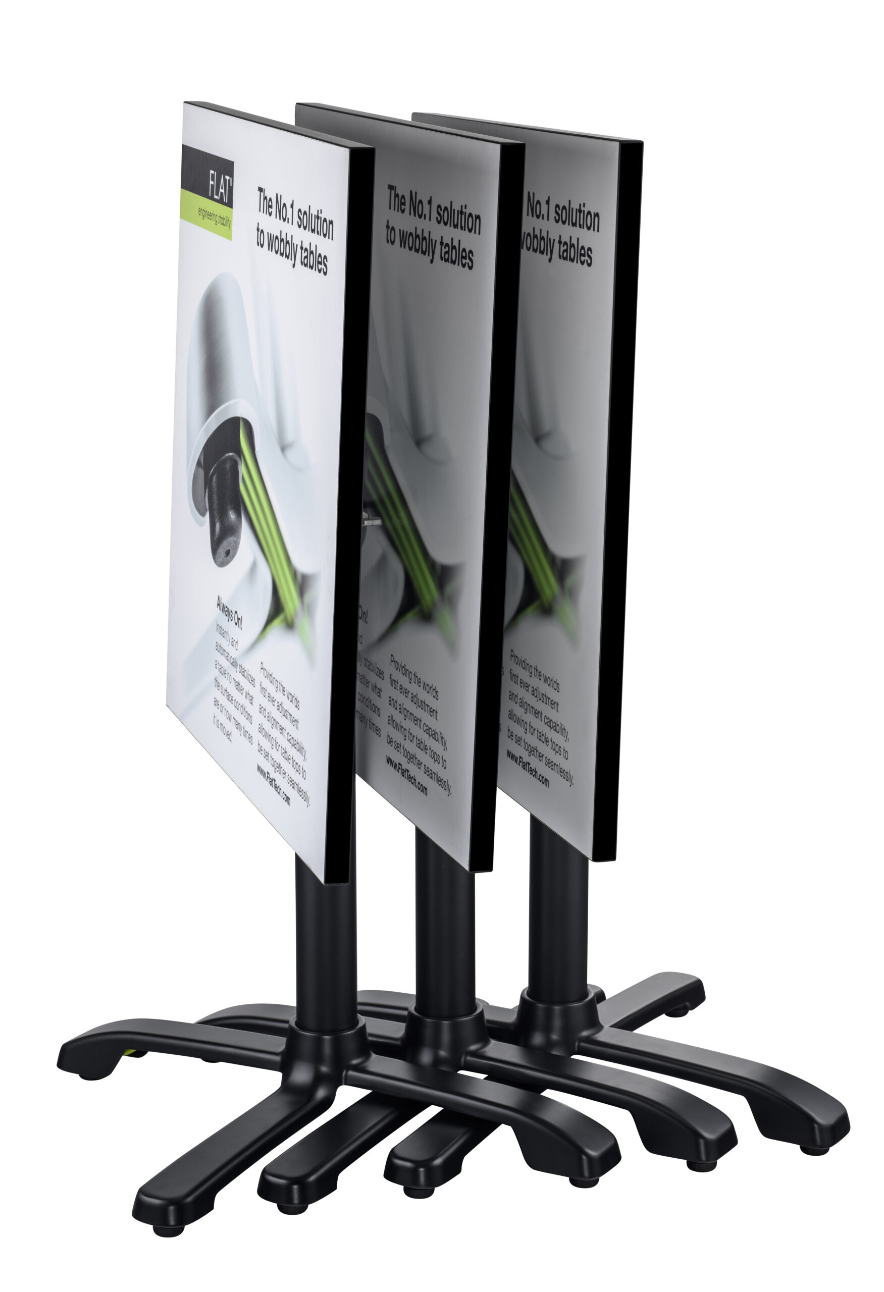 AUTO-ADJUST SX26 Black Table Base - FLAT