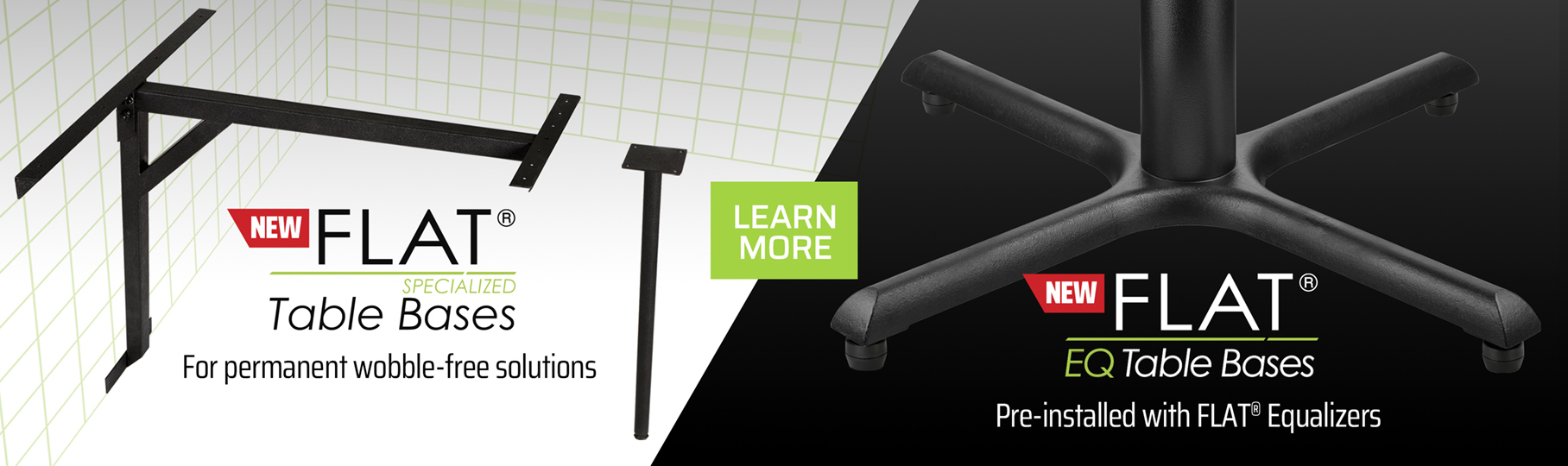 Stabilize Wobbly Tables with FLAT Table Bases & Equalizers | FLAT