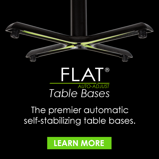 Stabilize Wobbly Tables with FLAT Table Bases & Equalizers | FLAT